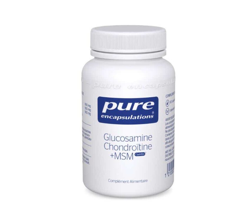 PURE ENCAPSULATIONS GLUCOSAMINE CHONDROITINE MSM 60 CAPSULES ...